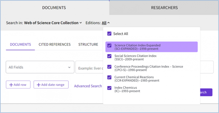 Web of Science各資料庫及學術影響力評價工具 - Wordvice
