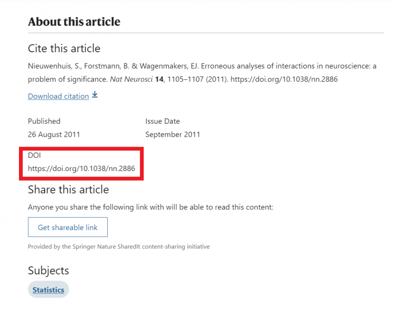 What is a DOI? | APA, MLA, Chicago Formats - Wordvice